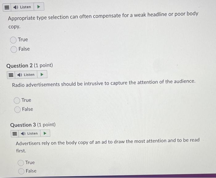 Solved 4) Listen Appropriate type selection can often | Chegg.com