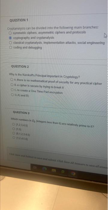 Solved Cryptanalysis can be divided into the following main | Chegg.com