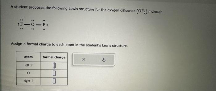 Solved A student proposes the following Lewis structure for | Chegg.com