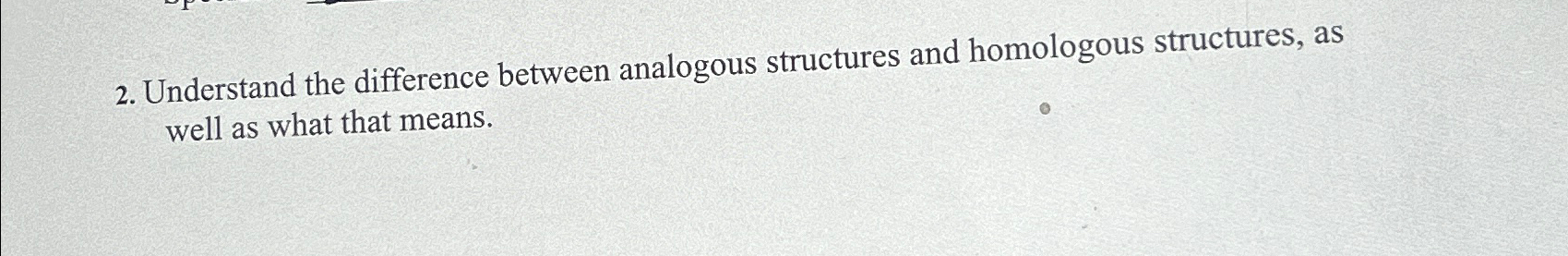 Solved Understand the difference between analogous | Chegg.com