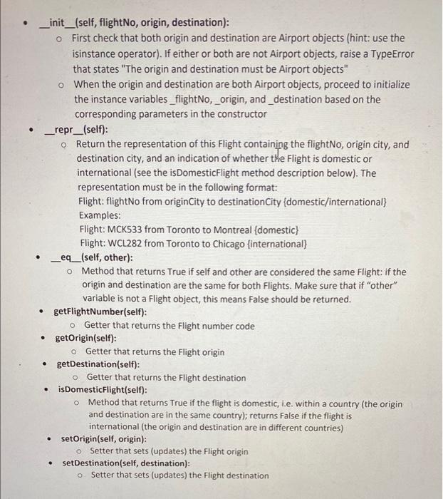 Solved main.py xThe Flight file must contain a class called | Chegg.com