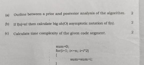 Solved (a) ﻿Outline between a prior and posterior analysis | Chegg.com