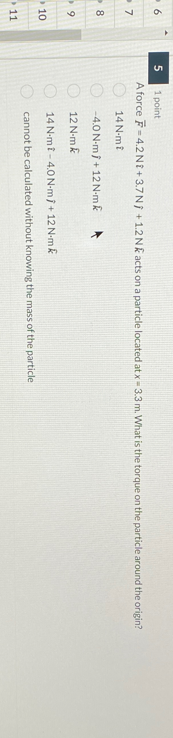 Solved 51 ﻿pointA force | Chegg.com