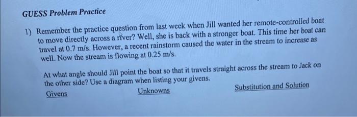 GUESS Problem Practice 1) Remember the practice | Chegg.com