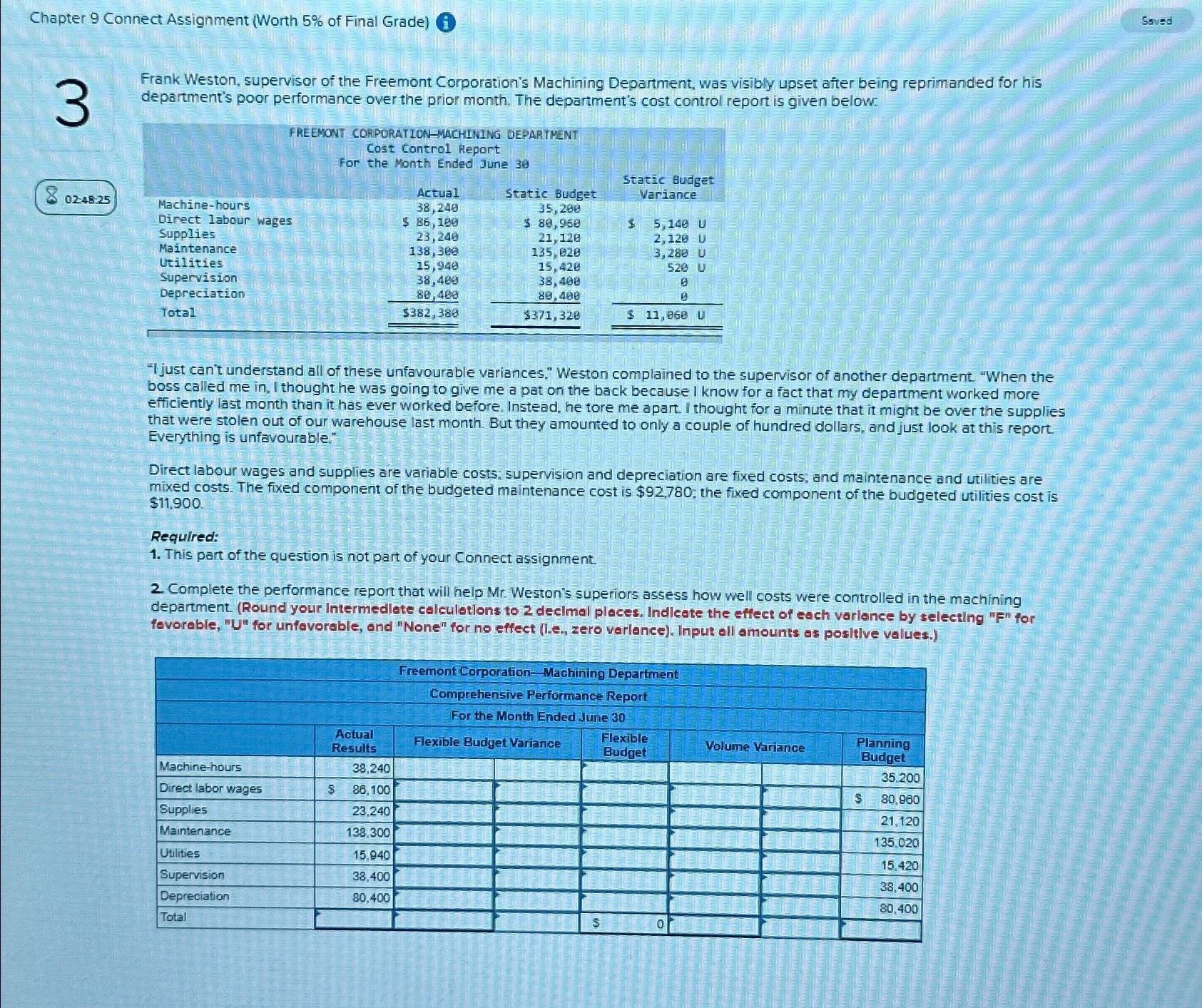 Solved Chapter 9 Connect Assignment (Worth 5% of Final | Chegg.com Solved Chapter 9 Connect Assignment (Worth 5% of Final | Chegg.com