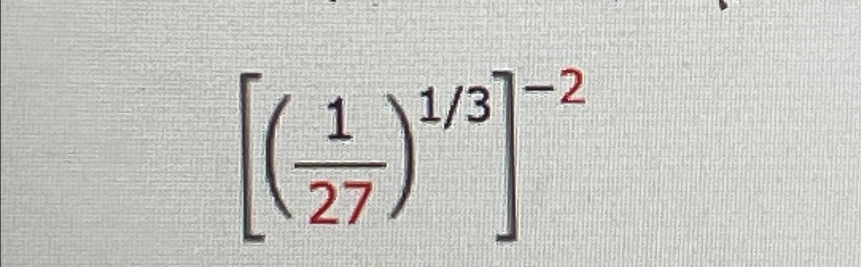Solved [(127)13]-2 | Chegg.com