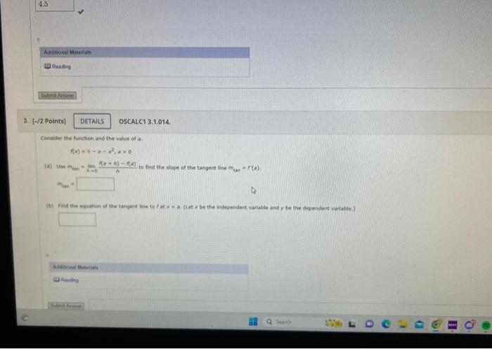 Solved 4.5 t Additional Materials Reading Submit Answer 3. | Chegg.com