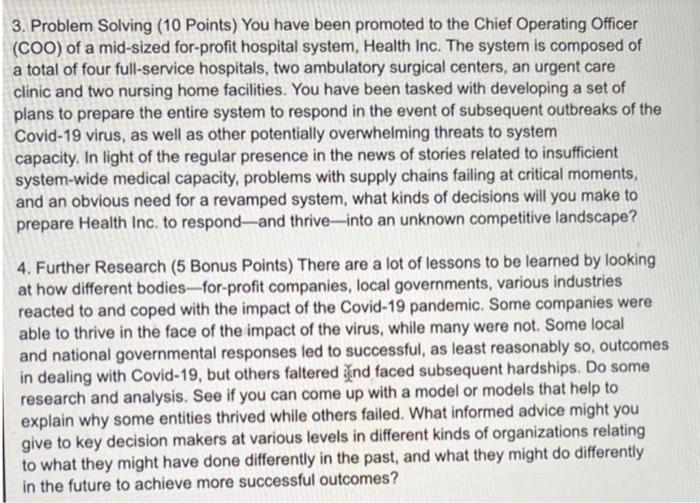 Solved 3. Problem Solving (10 Points) You have been promoted | Chegg.com