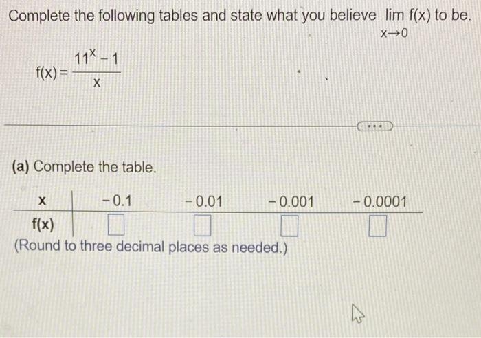 Solved Complete the following tables and state what you | Chegg.com
