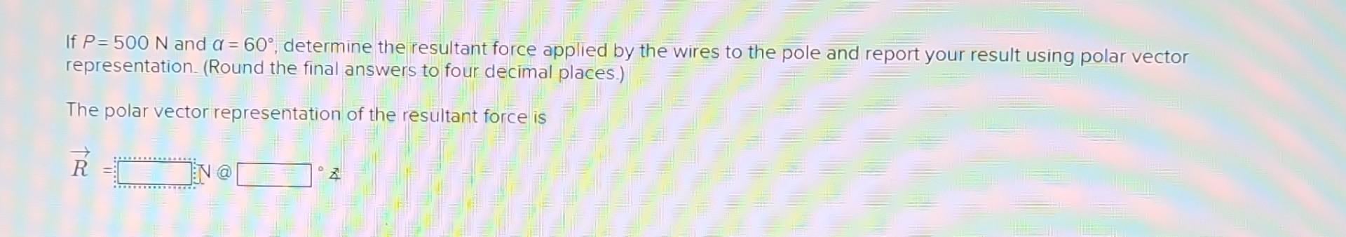 Solved A utility pole supports a bundle of wires that apply | Chegg.com