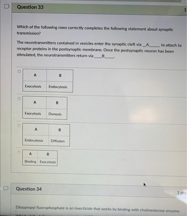 Solved Match the labelled synapse structure with the correct | Chegg.com
