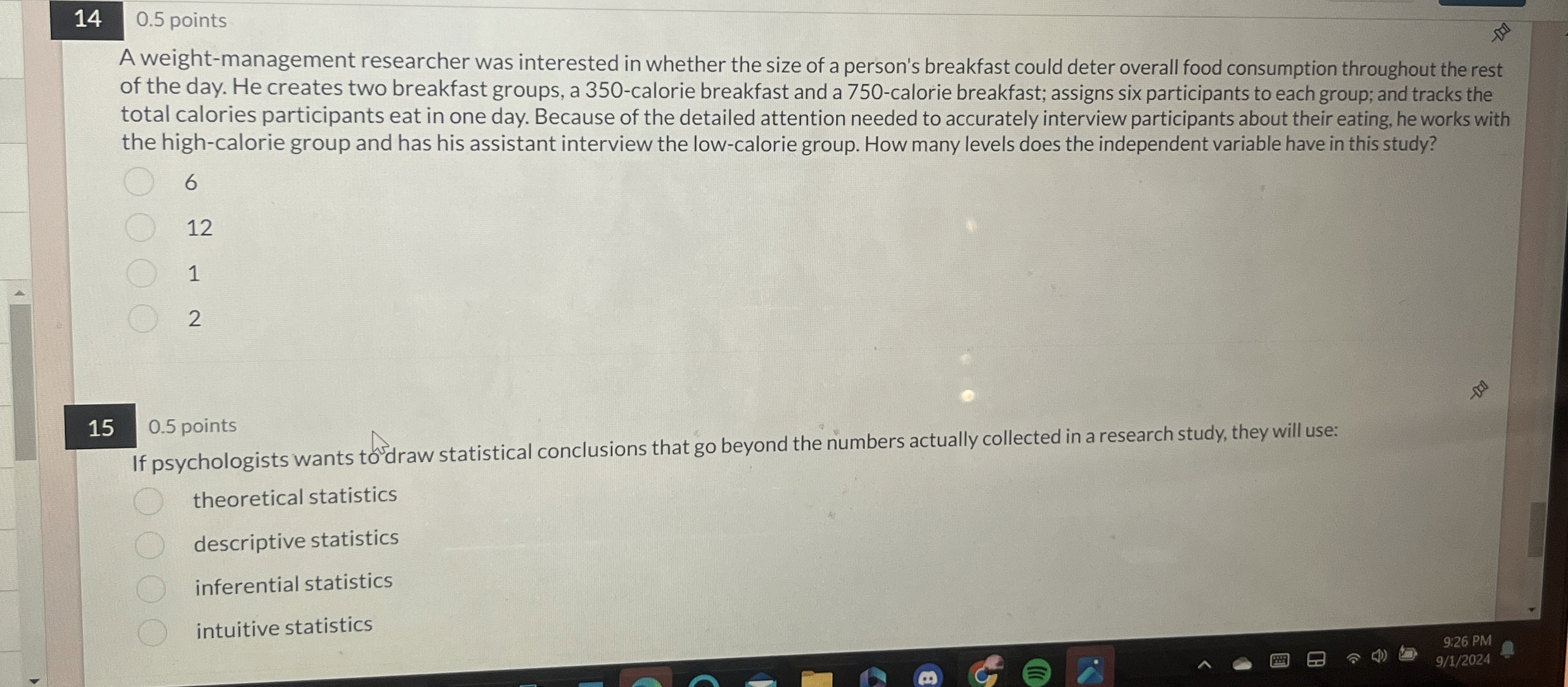 Solved 140.5 ﻿pointsA weight-management researcher was | Chegg.com