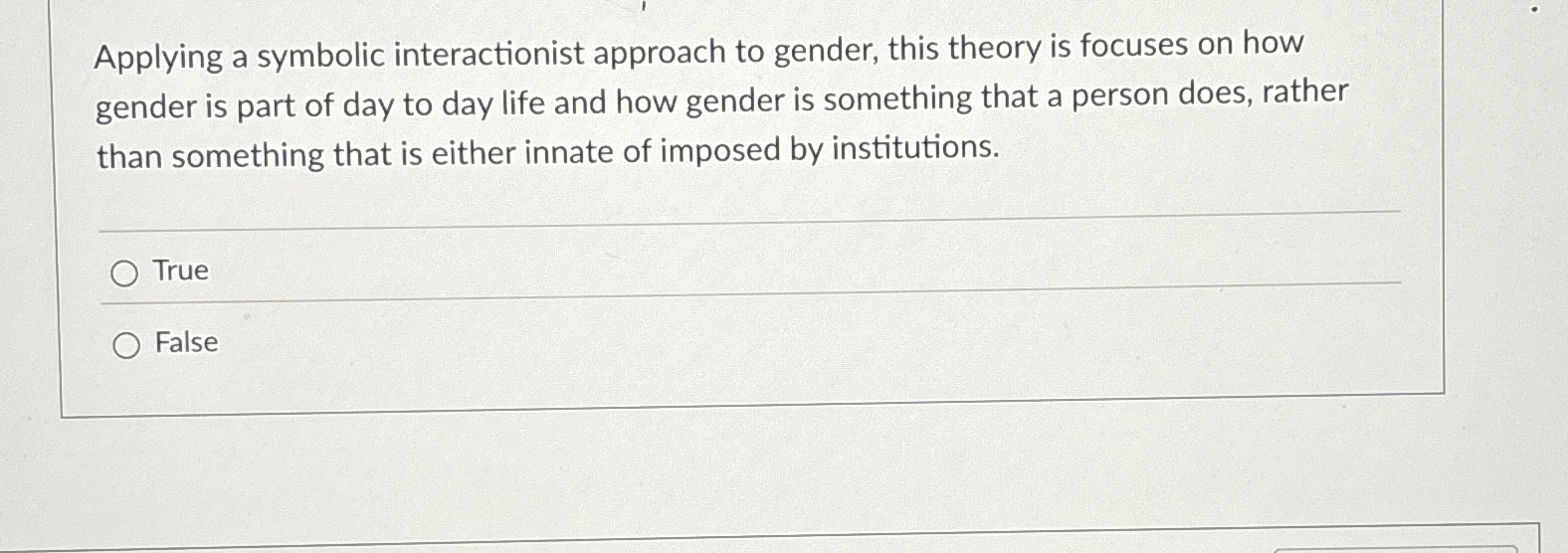 Solved Applying a symbolic interactionist approach to | Chegg.com
