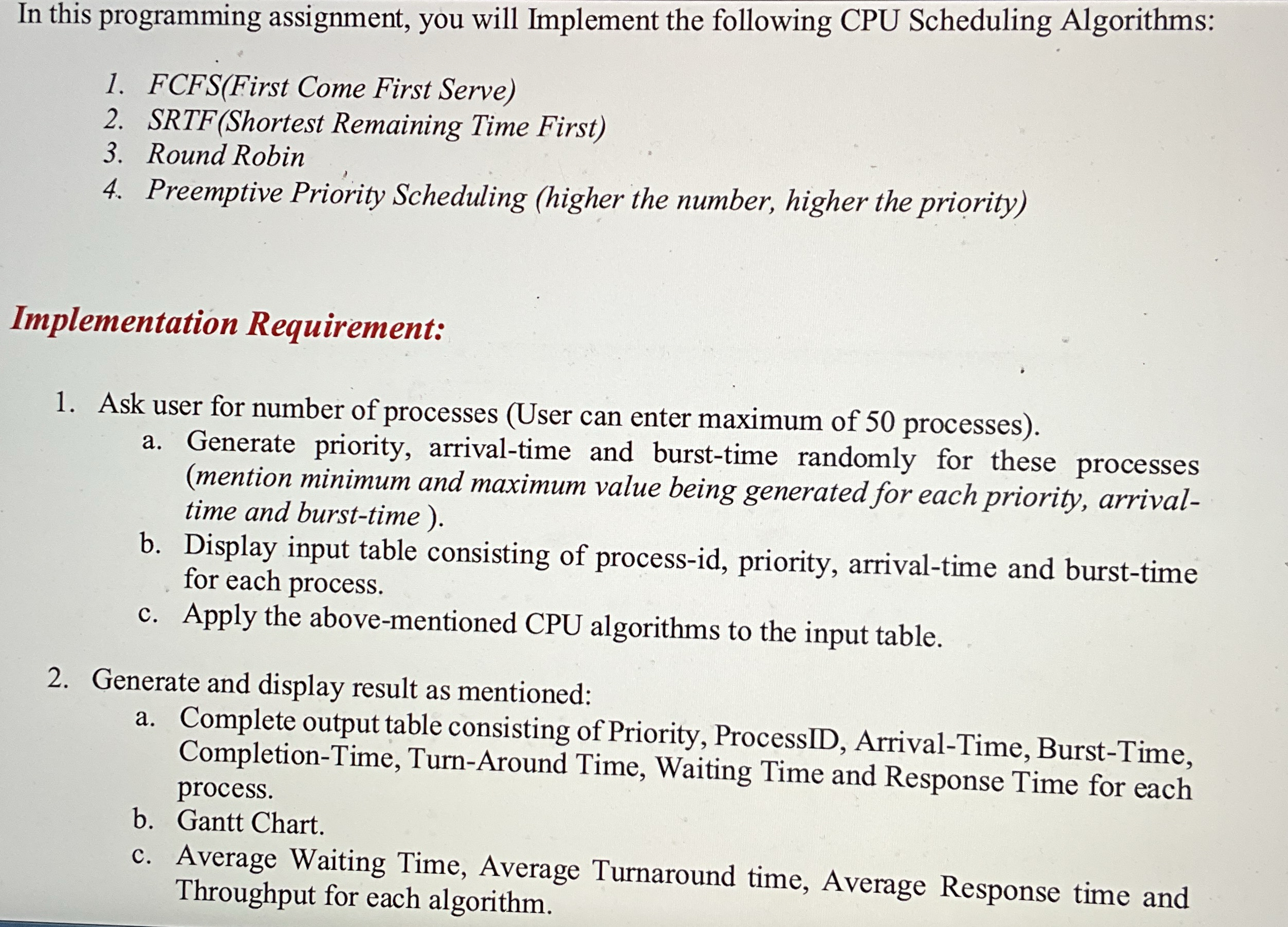 Solved by an EXPERT In this programming assignment, you will Implement | Chegg.com