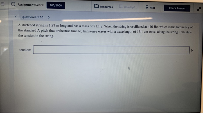 Solved Assignment Score: 0/1000 Resources Give Up? Hint | Chegg.com