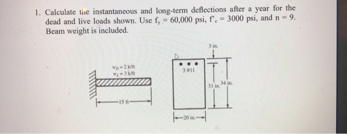 Solved 1. Calculate the instantaneous and long-term | Chegg.com