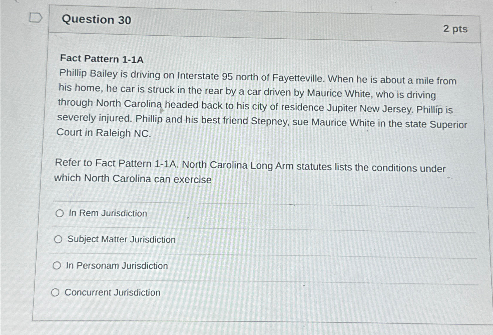 Solved Question 302 ﻿ptsFact Pattern 1-1APhillip Bailey is | Chegg.com