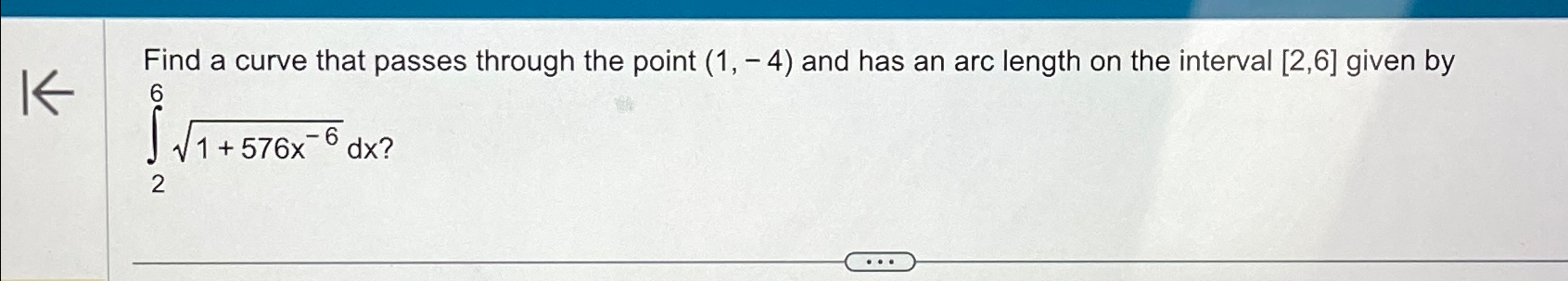Solved Find a curve that passes through the point (1,-4) | Chegg.com