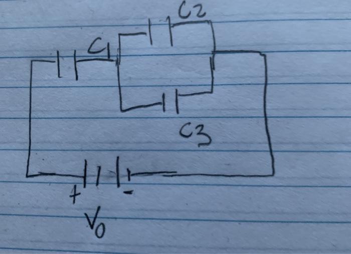 Solved Determine the charge stored by C1 when C1= 2uF, C2= | Chegg.com