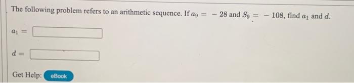 Solved The following problem refers to an arithmetic | Chegg.com