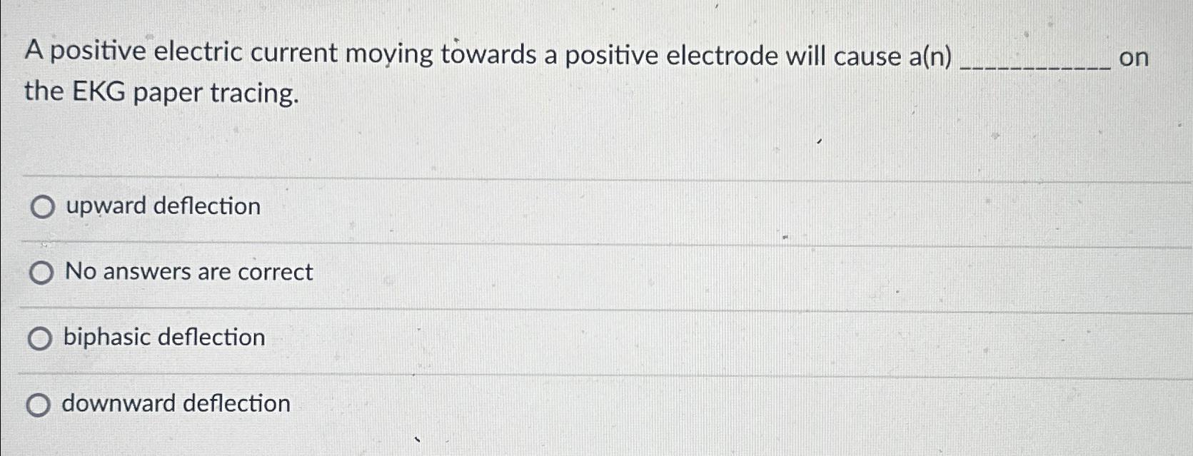 Solved A positive electric current moying towards a positive | Chegg.com