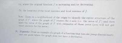 (ii) ﻿where the orisinal function f ﻿is increasing | Chegg.com