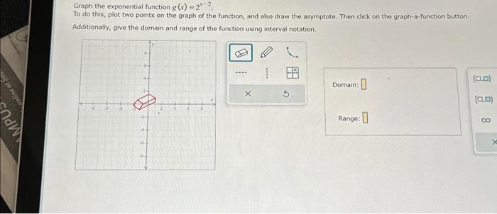 Solved 10 plot two points on the graph of the function, and | Chegg.com