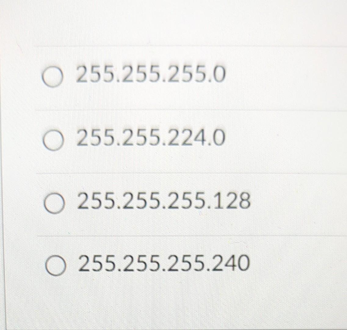Solved When using a Class B private network, which subnet | Chegg.com