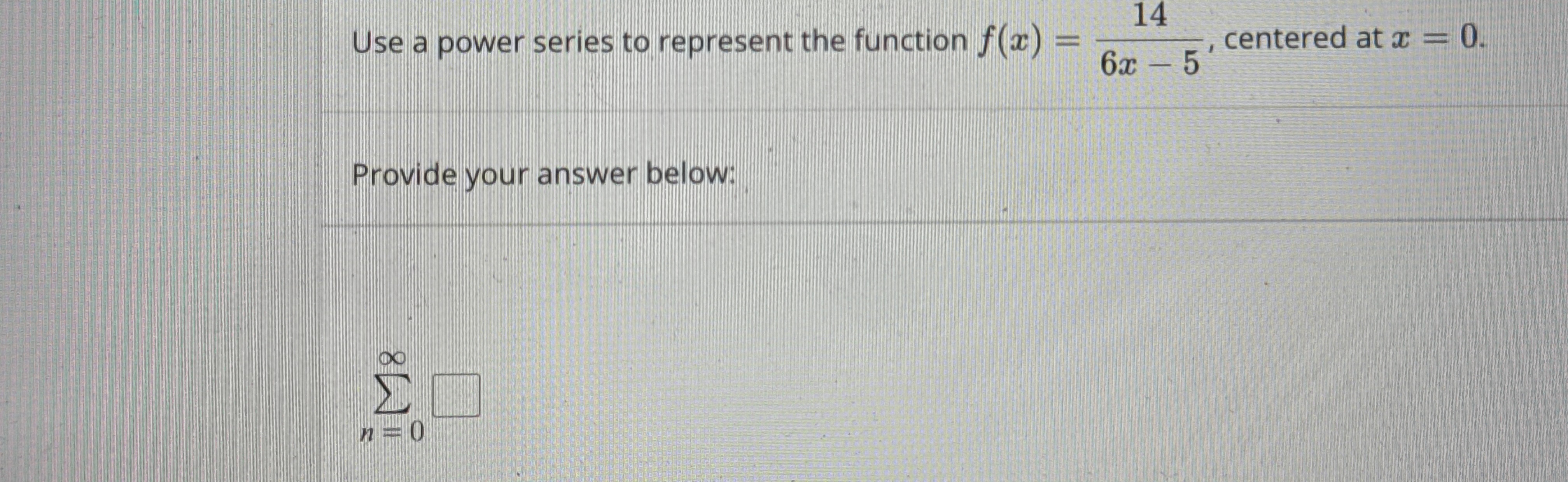 Solved Use a power series to represent the function | Chegg.com