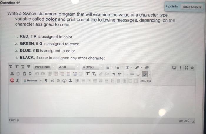 Solved Question 8 1 points Save Answer In Bitwise operator, | Chegg.com