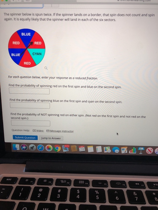 Solved Medy.com The spinner below is spun twice. If the | Chegg.com Solved Medy.com The spinner below is spun twice. If the | Chegg.com