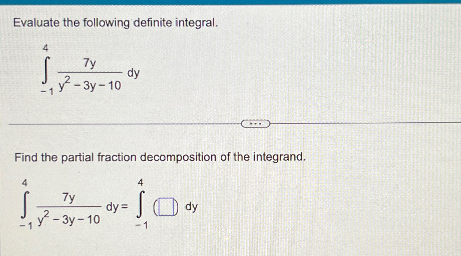 Solved Evaluate the following definite | Chegg.com