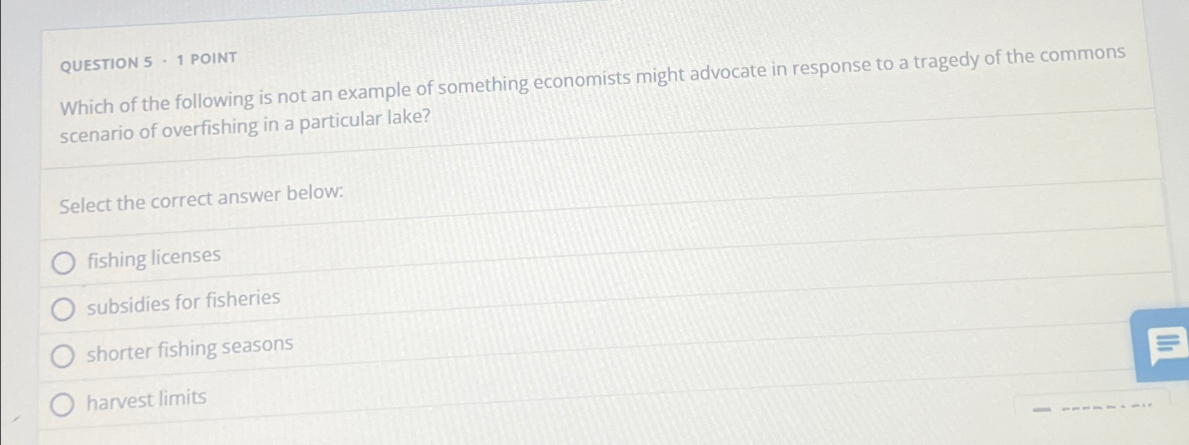 Solved QUESTION 5 - 1 ﻿POINTWhich of the following is not an | Chegg.com