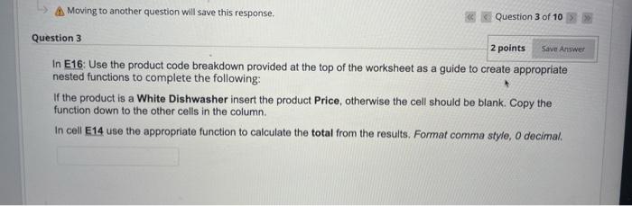 Solved In E16: Use the product code breakdown provided at | Chegg.com