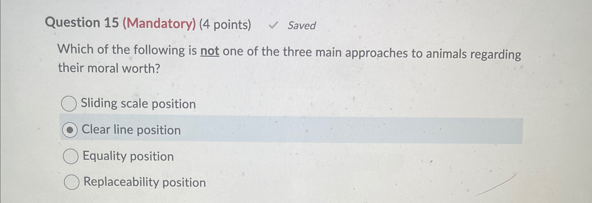 Solved Question 15 (Mandatory) (4 points) SavedWhich of | Chegg.com Solved Question 15 (Mandatory) (4 points) SavedWhich of | Chegg.com