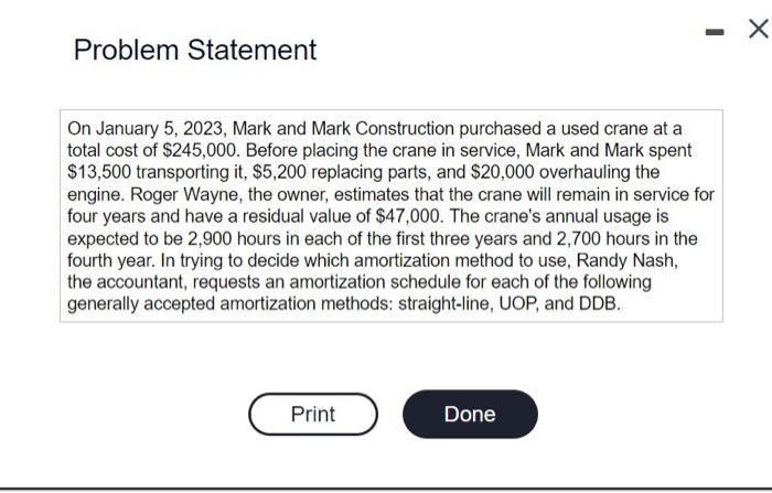 Solved Problem Statement On January 5, 2023, Mark and Mark | Chegg.com