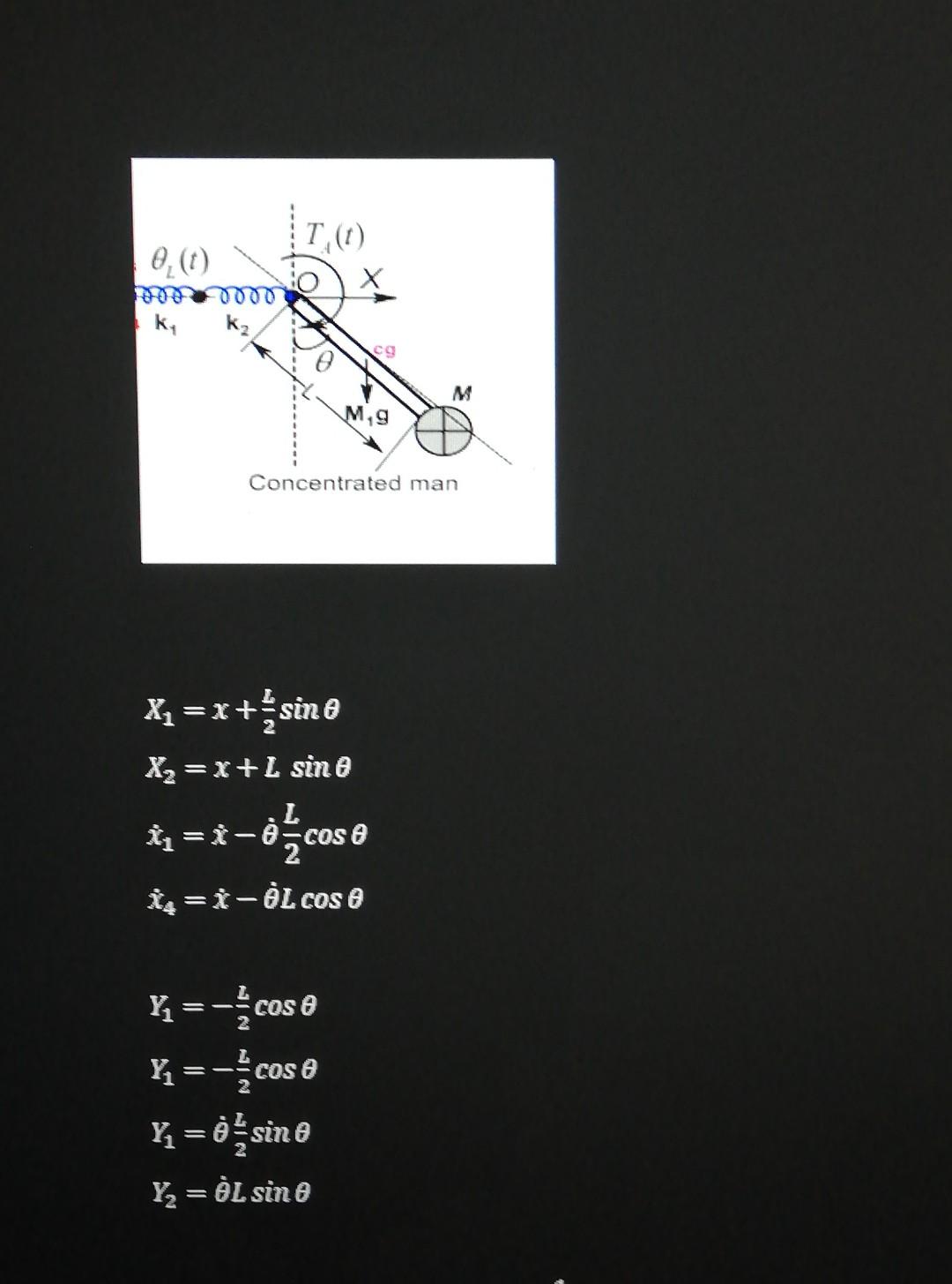 Solved 3.4) Use Lagrange's energy method to derive the | Chegg.com