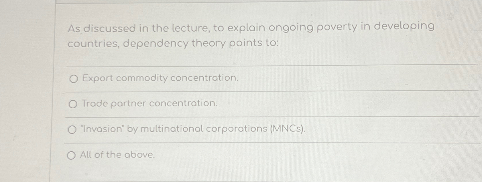 Solved As discussed in the lecture, to explain ongoing | Chegg.com