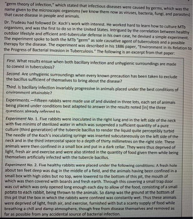 Solved Ura PARTI - THE RABBIT ISLAND EXPERIMENT Imagine that | Chegg.com