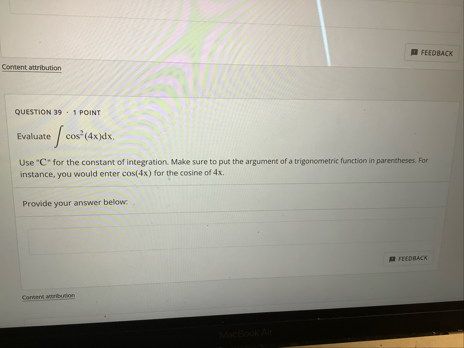 Solved Content attributionQUESTION 39 • 1 ﻿POINTEvaluate | Chegg.com