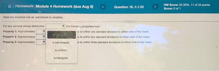 Solved = Homework: Module 4 Homework (due Aug 6) Question | Chegg.com