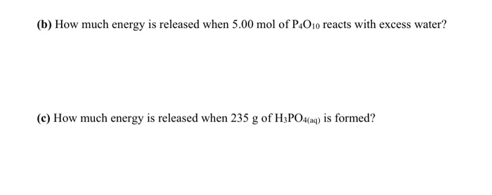 Solved 6. Tetraphosphorus decoxide, P4010, is an acidic | Chegg.com