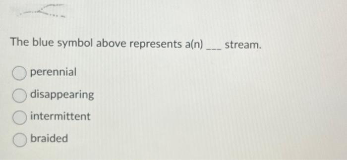 Solved The blue symbol above represents a(n) ____ stream. | Chegg.com