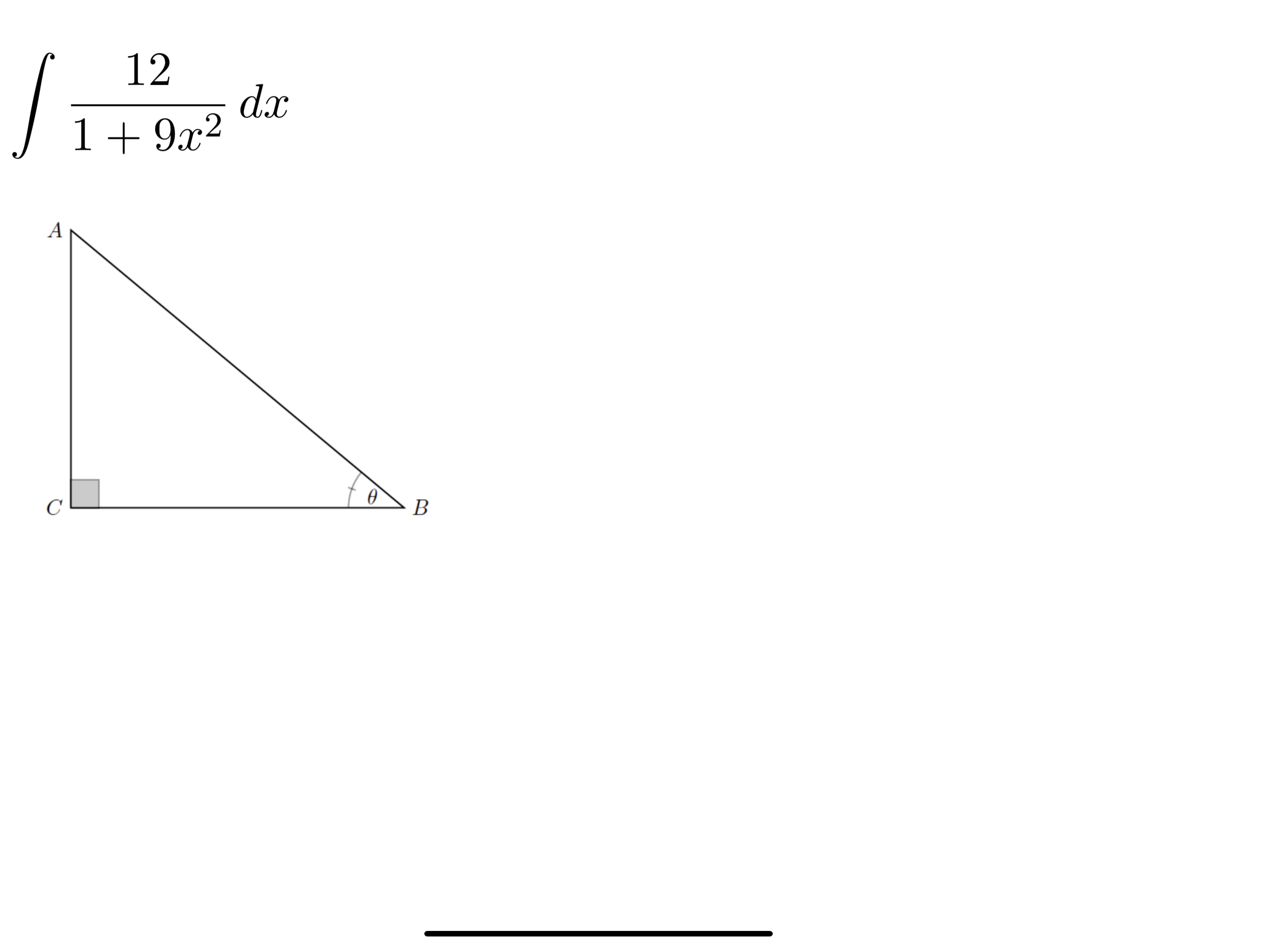 Solved ∫﻿﻿121+9x2dx ﻿ Solve using trig substitution | Chegg.com