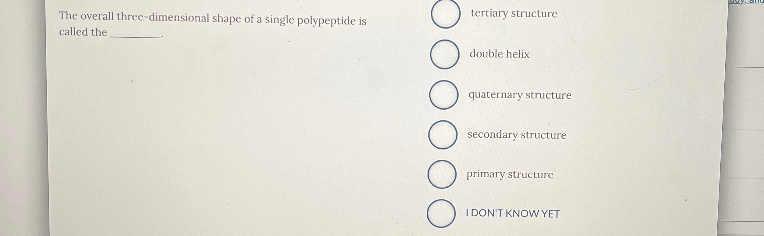 Solved The overall three-dimensional shape of a single | Chegg.com