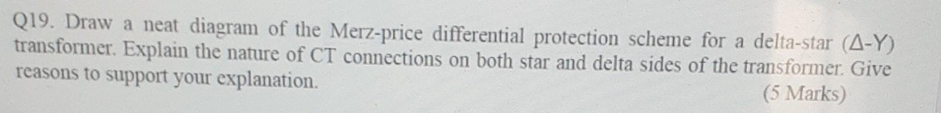 Solved Q19. Draw a neat diagram of the Merz-price | Chegg.com