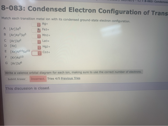 Solved » 8-083: Condensec 8-083: Condensed Electron | Chegg.com Solved » 8-083: Condensec 8-083: Condensed Electron | Chegg.com
