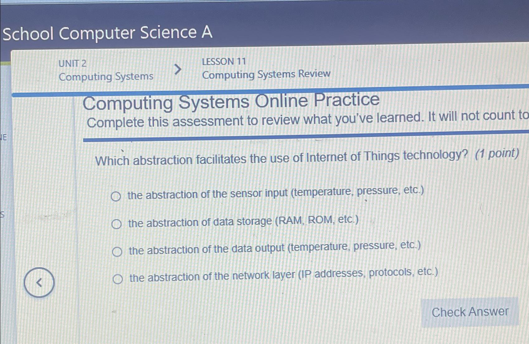 Solved School Computer Science AUNIT 2LESSON 11Computing | Chegg.com