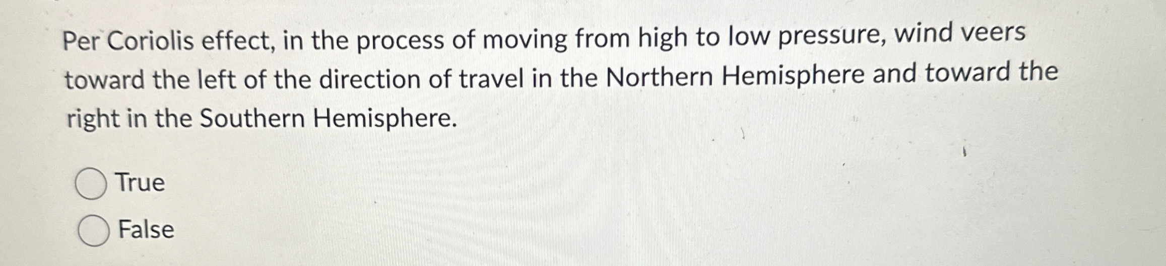 Solved Per Coriolis effect, in the process of moving from | Chegg.com