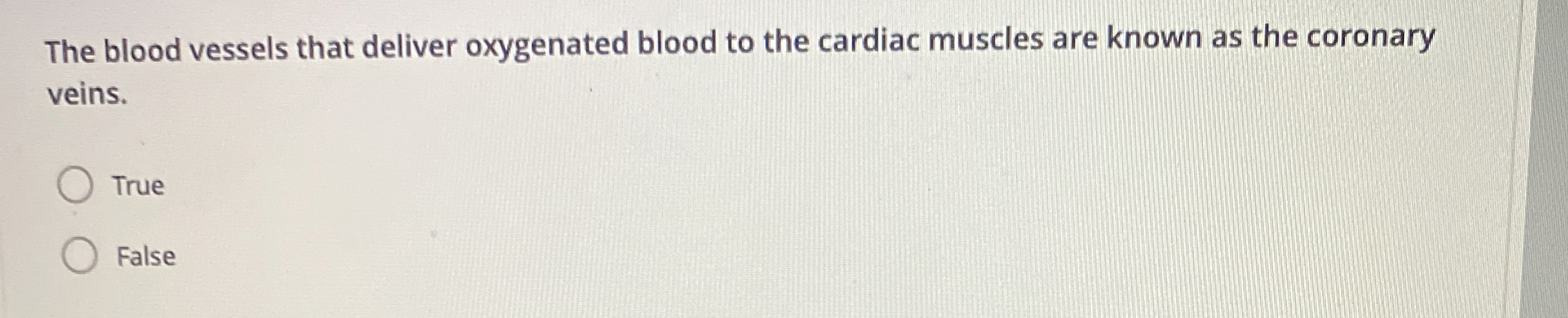 Solved The blood vessels that deliver oxygenated blood to | Chegg.com